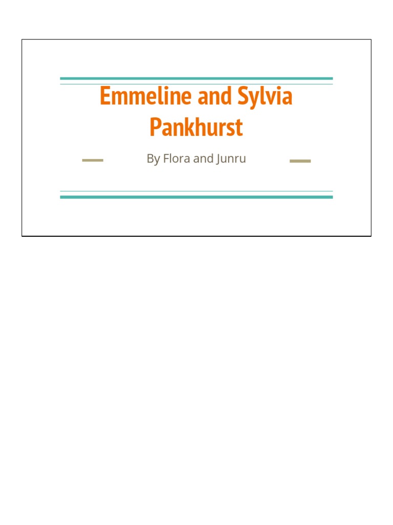 Wgss Presentation 1 | Download Free PDF | Suffragette | Emmeline Pankhurst