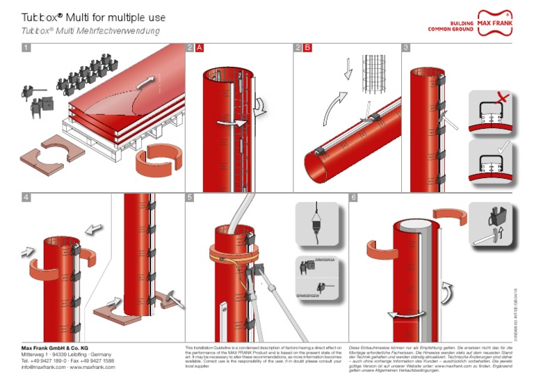 Tubbox Multi Multiple Use Circular Column Formwork EA INTDEGB PDF | PDF