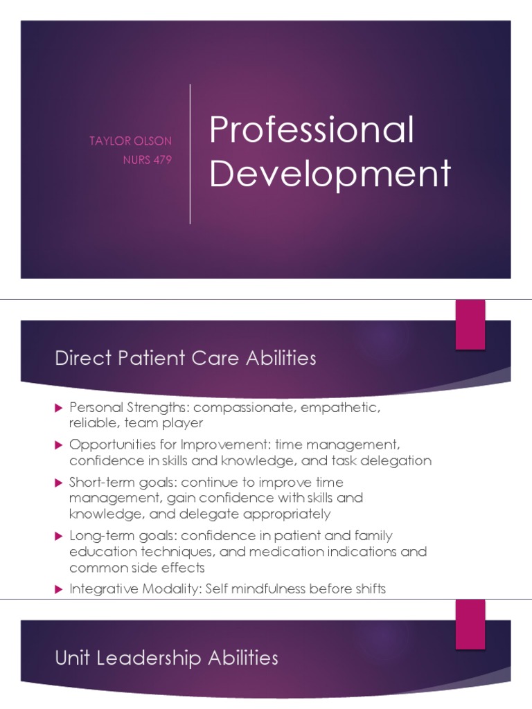 Professional Development | PDF | Nursing | Leadership
