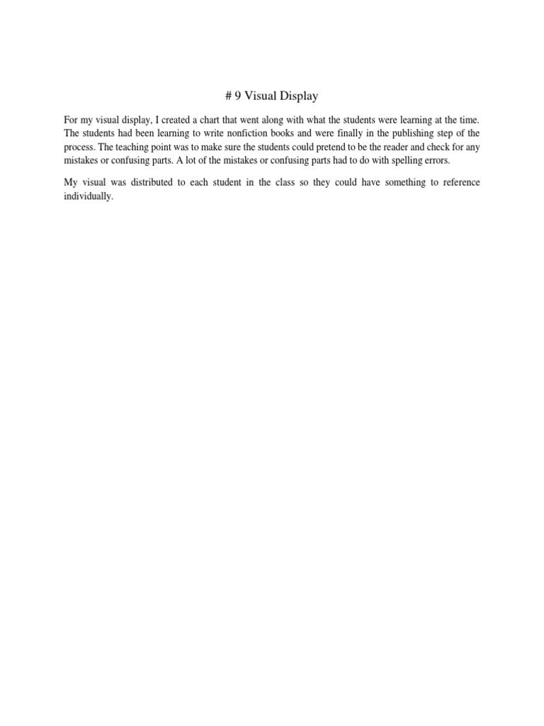 9 Visual Display | PDF