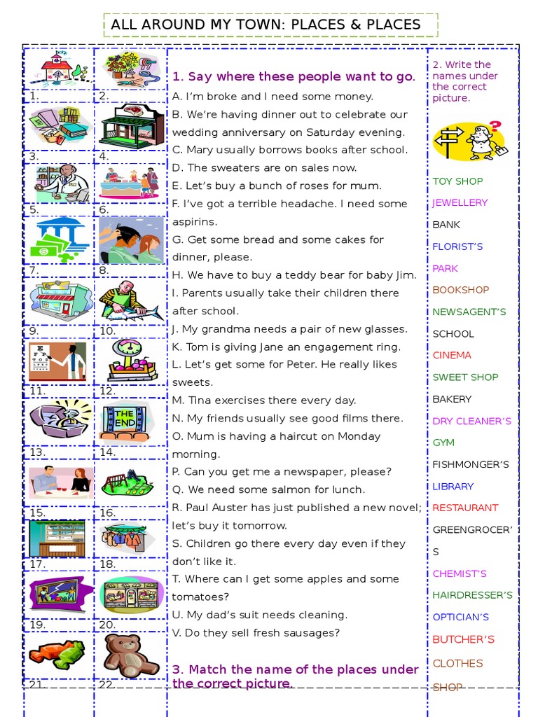 All Around My Town Places Places | PDF | Leisure