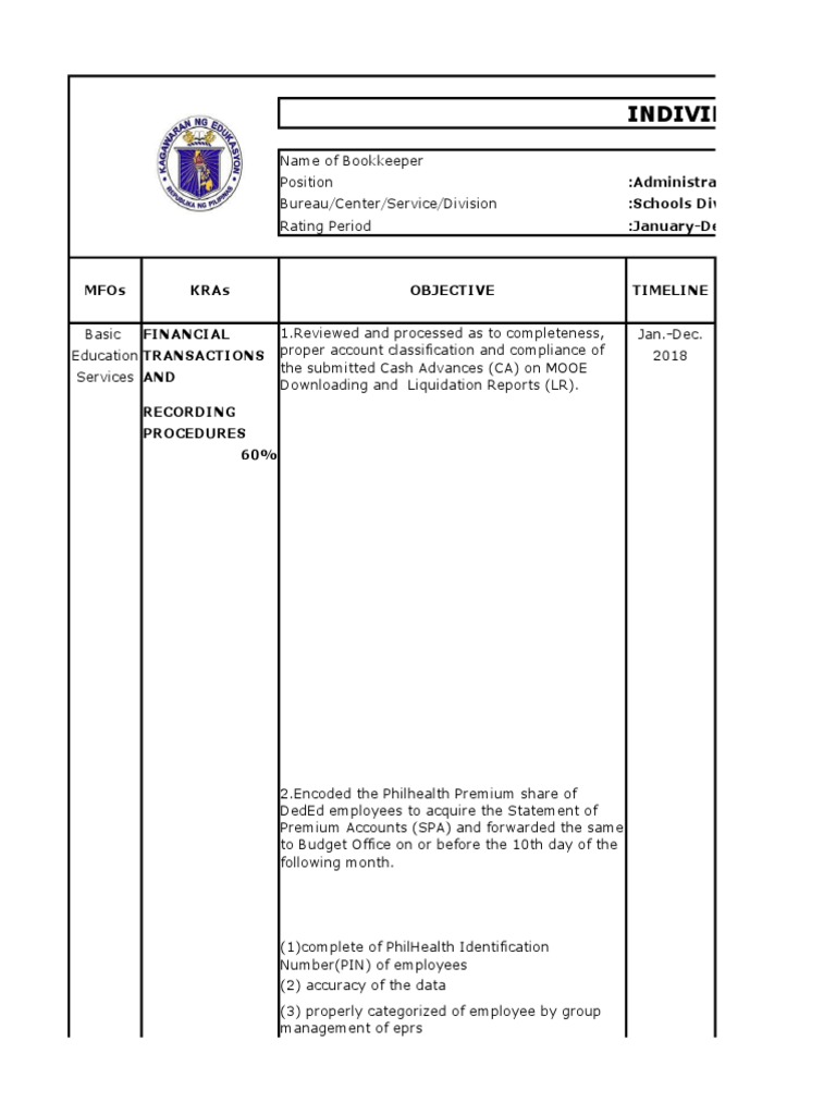 Ipcrf-Adas Iii | PDF | Bookkeeping | Business