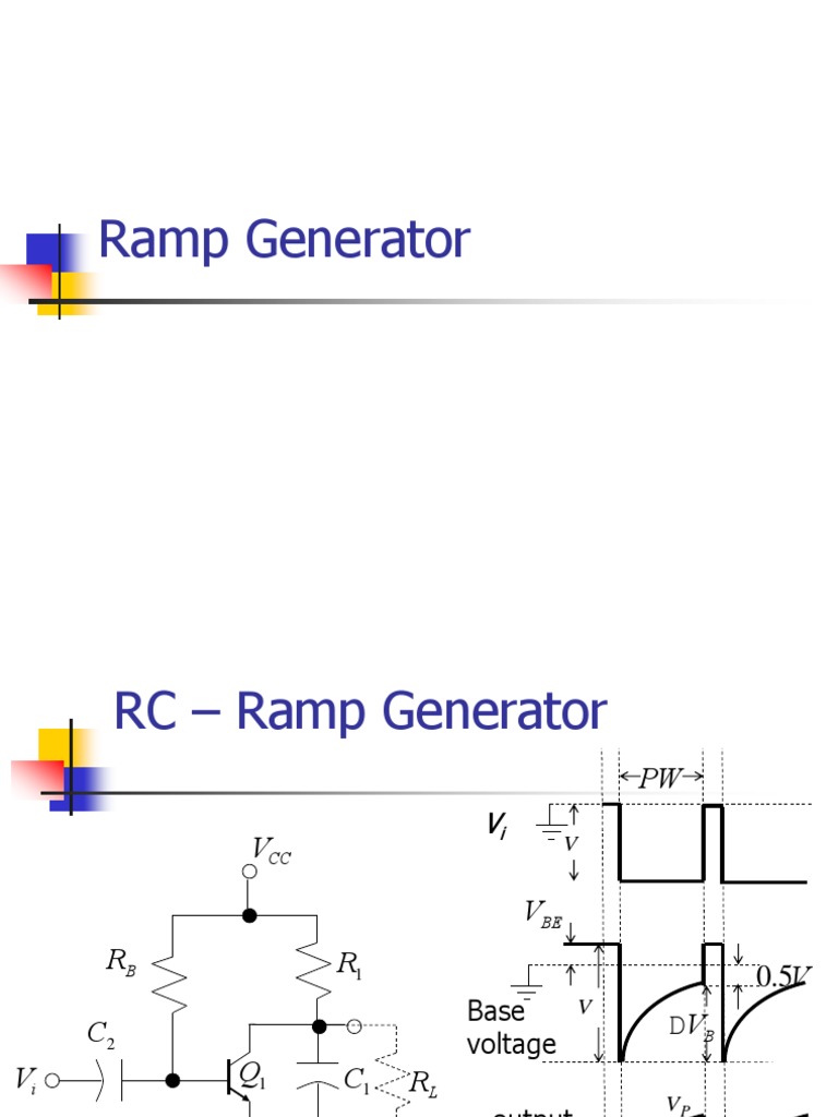 Ramp Generator Circuit Analysis and Design | PDF | Electronic Design ...