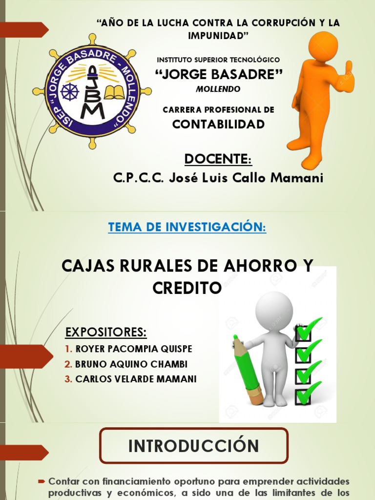 Cajas Rurales de Ahorro y Credito 2019 | PDF | Ahorro | Bancos