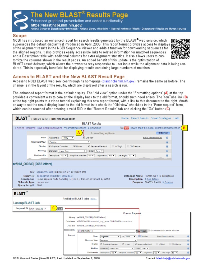 The New Blast Results Page: Scope | PDF | Blast | Sequence Alignment