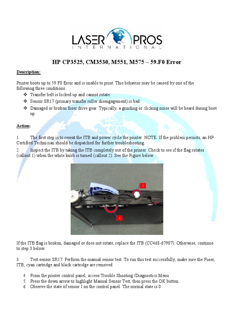 Fixing HP 59.F0 Error on Printers | PDF | Printer (Computing) | Equipment
