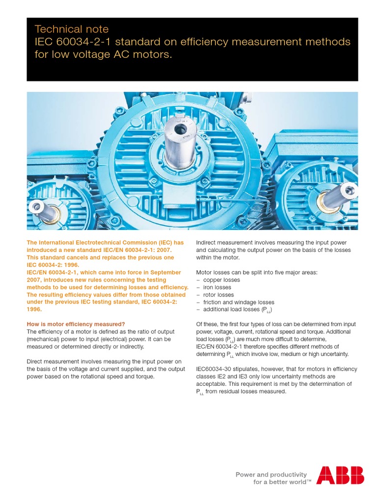 IEC 60034-2!1!2014-Standard on Efficiency Measurement Methods ...