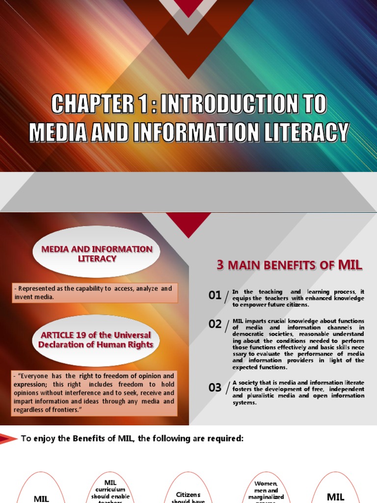 Chapter 1-Introduction To MIL PDF | PDF | Mass Media | Information Literacy
