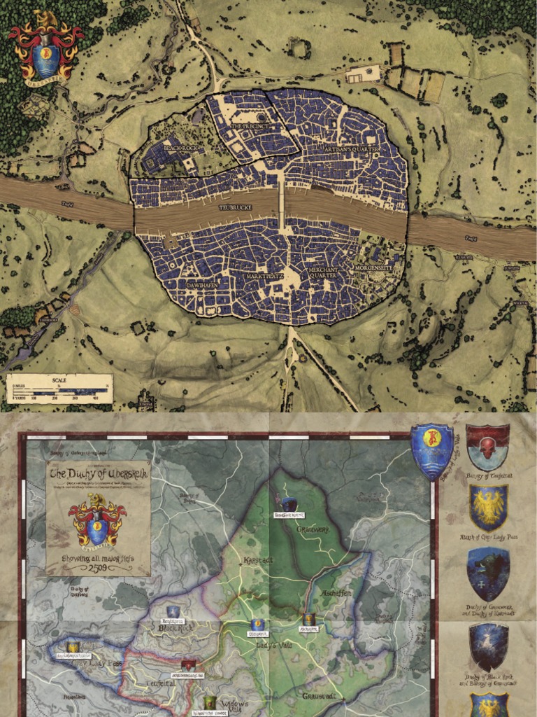 WFRP Starter Set - Player Maps PDF | PDF
