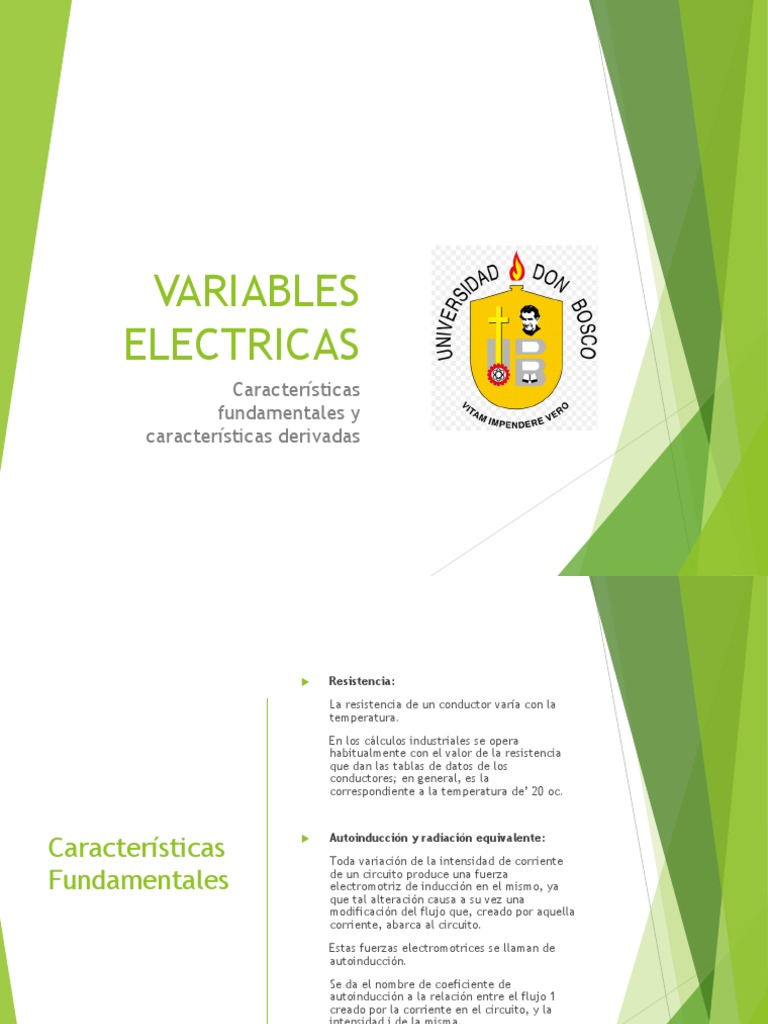 Clase 3. VARIABLES ELECTRICAS PDF | PDF | Corriente eléctrica | Electricidad