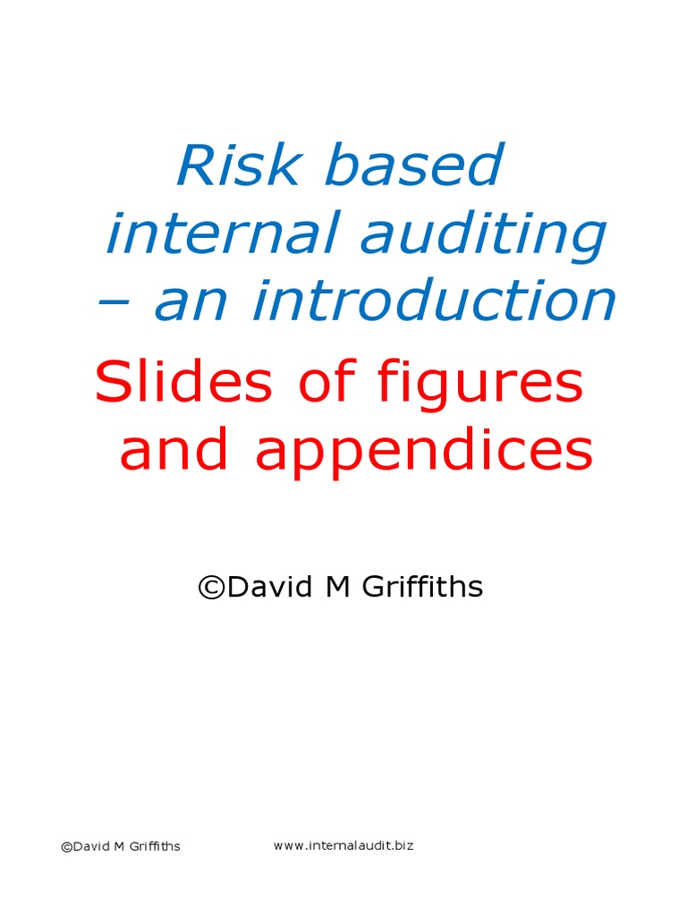 Risk Based Internal Auditing - An Introduction: Slides of Figures and ...