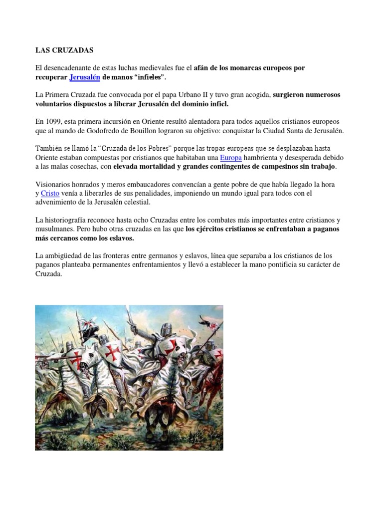 Las Cruzadas | PDF | Cruzadas | Alta Edad Media