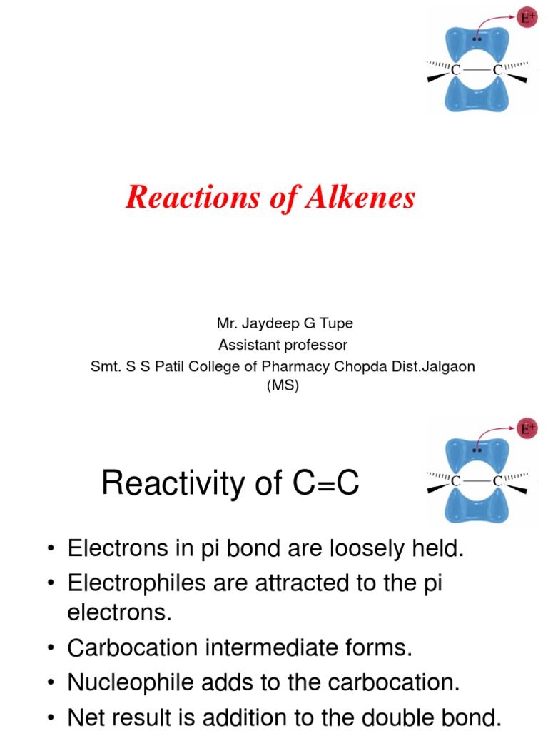 Reaction of Alkene | PDF | Alkene | Chemical Compounds