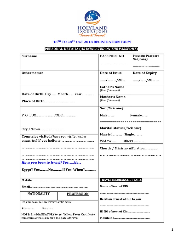 2018 Oct Reg Form PDF | PDF | Travel Visa | Payments