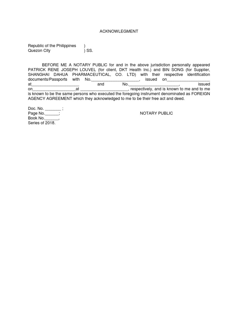 Acknowledgment (Draft) | PDF