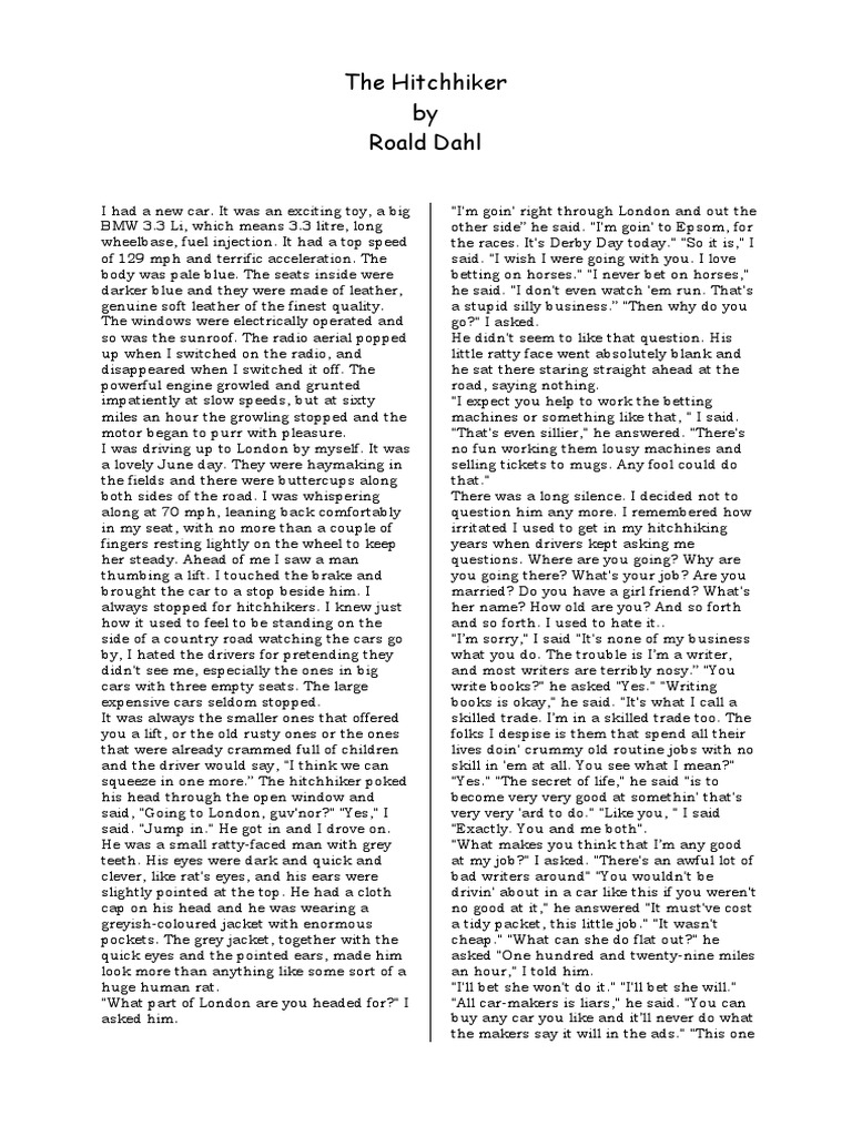 A Fast Ride and a Lesson in Life: The Hitchhiker's Insight into Skill ...