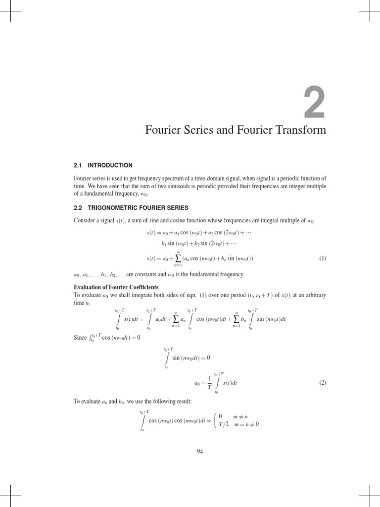 233 Sample Chapter | PDF | Spectral Density | Fourier Series