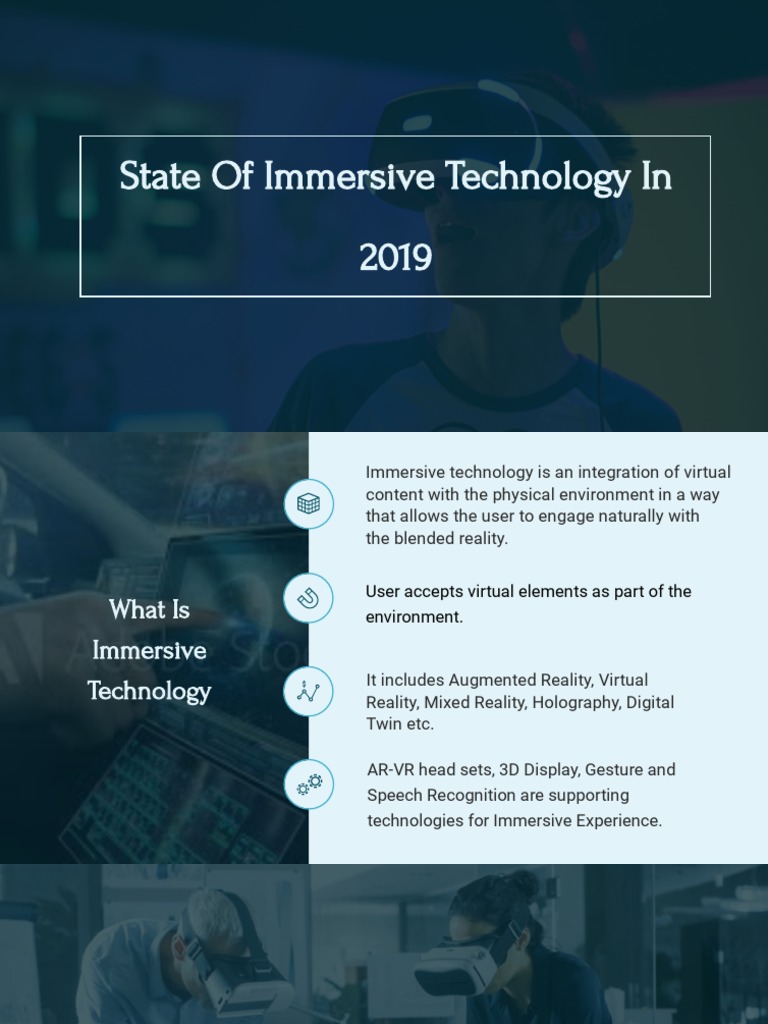 State of Immersive Technologies in 2019 | PDF | Virtual Reality ...