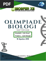 Soal Dan Jawaban Olimpide Biologi Sma 2023 | PDF | Kesehatan Holistik | Sains & Matematika