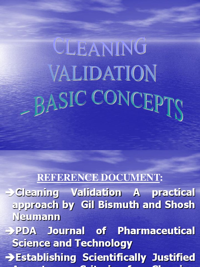 Cleaning Validation in Pharmaceuticals | PDF | Verification And ...