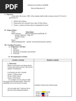 Detailed Lesson Plan in Volleyball | PDF | Volleyball | Ball Games