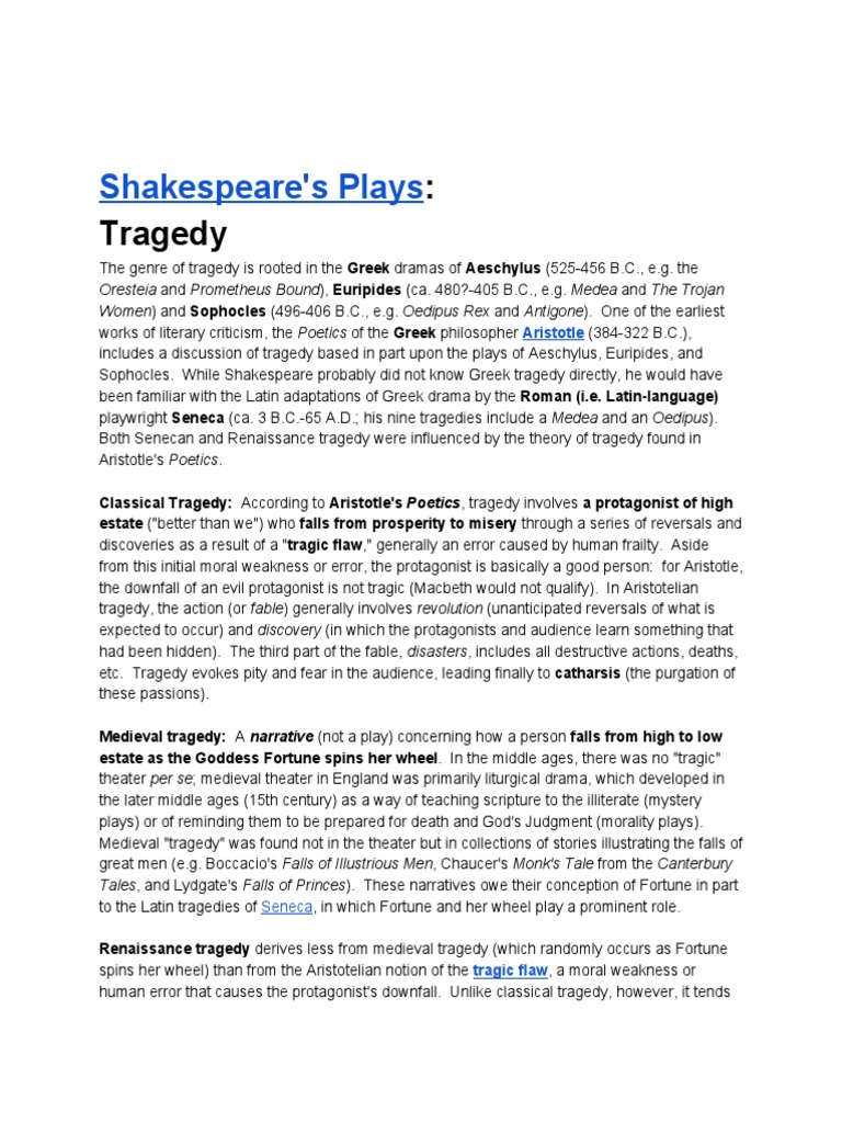 Understanding Shakespearean Tragedy | PDF | Tragedy