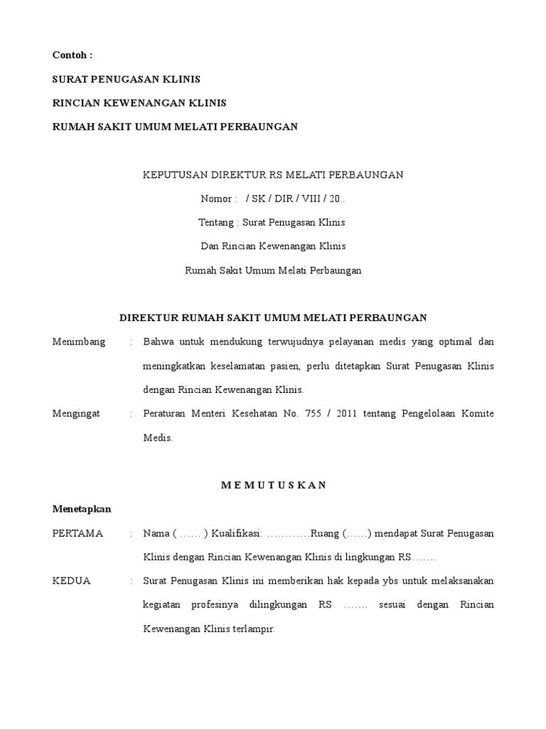 Contoh SPK Dan RKK | PDF