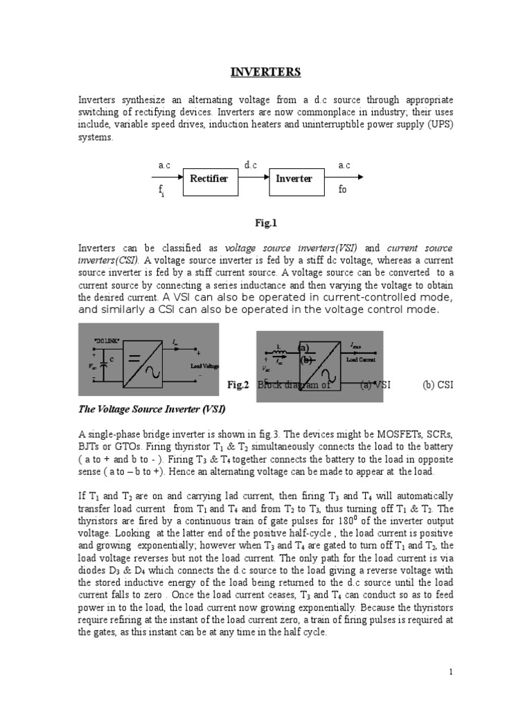 Inverters: Rectifier Inverter | PDF | Power Inverter | Manufactured Goods