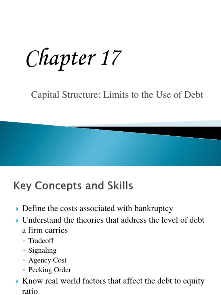 Chap017new | PDF | Capital Structure | Free Cash Flow