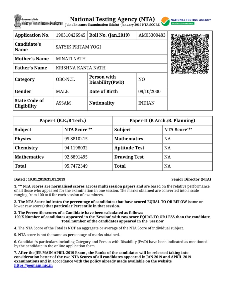 National Testing Agency (NTA) | PDF | Data Collection | Tests