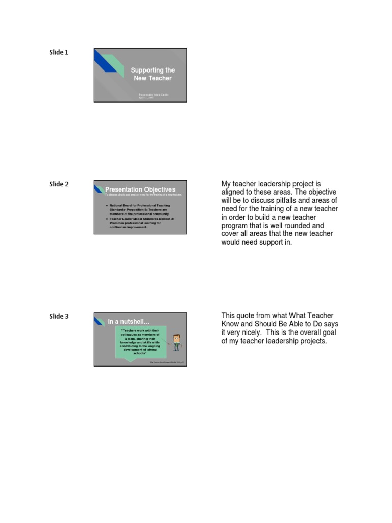 Slides Note Set | PDF | Teachers | Curriculum