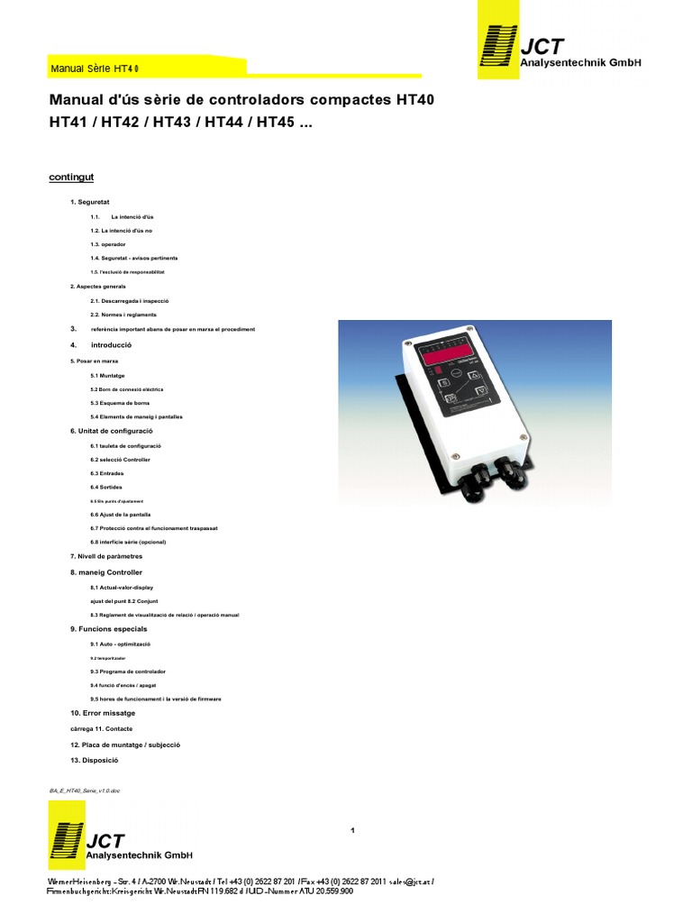 Manual Serie Ht40