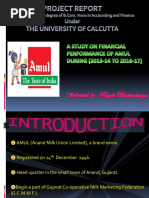 Financial Analysis of AMUL | PDF | Cash Flow Statement | Depreciation