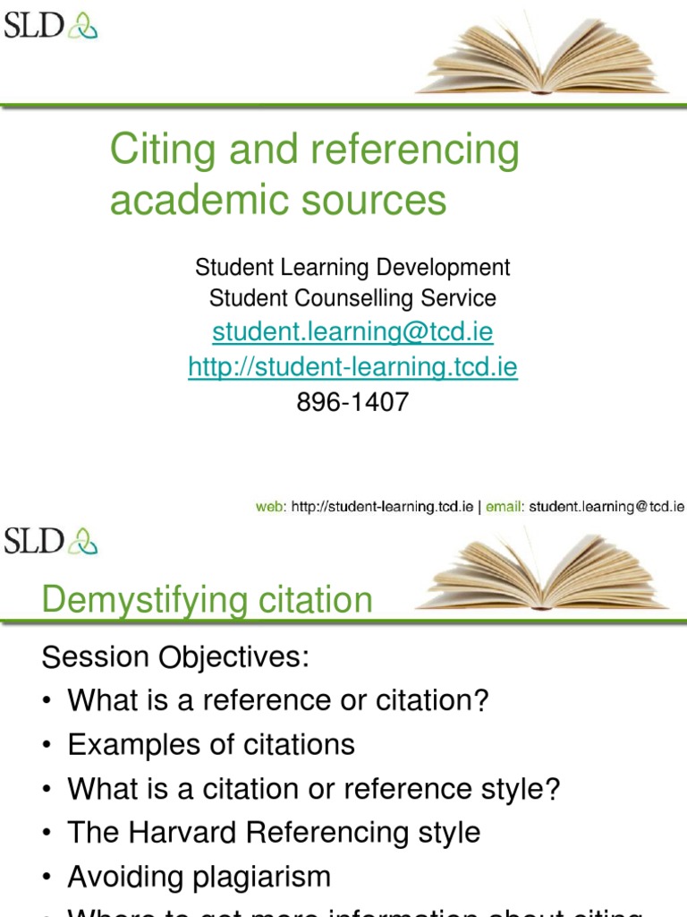 Citing and Referencing Academic Sources | PDF | Citation | Academia