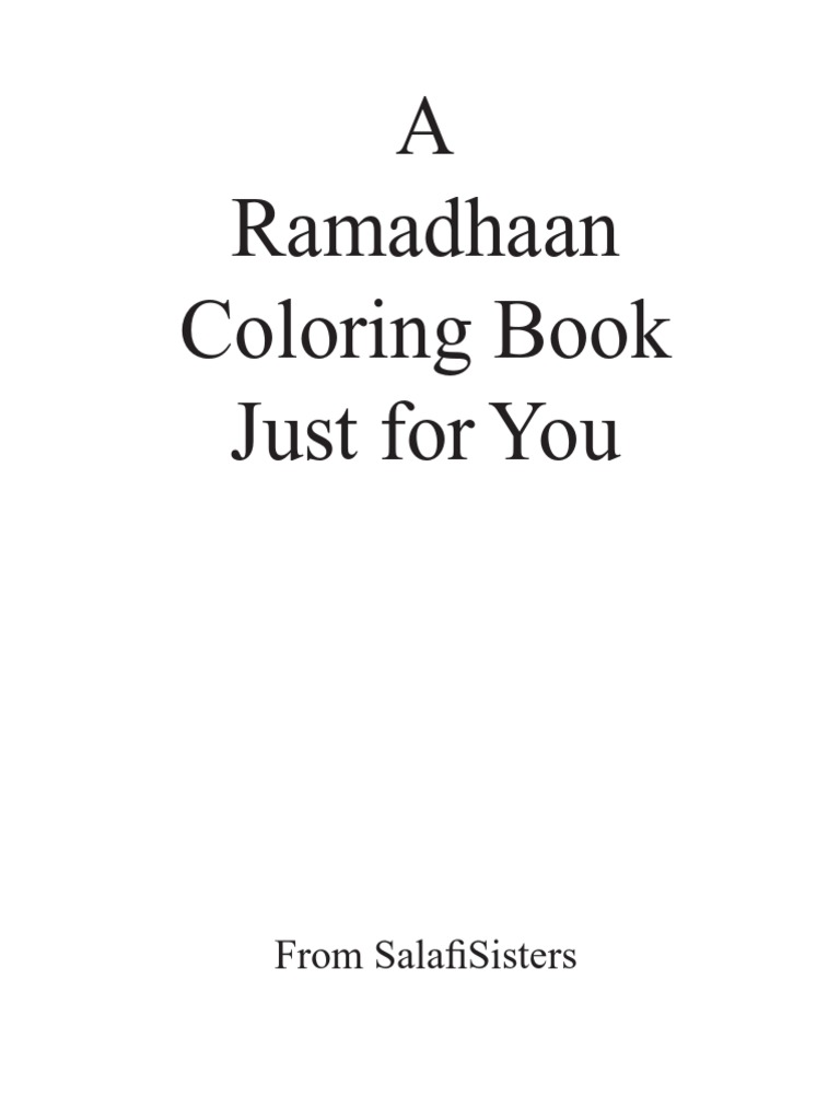 Ramadan Coloring Book for Kids | PDF