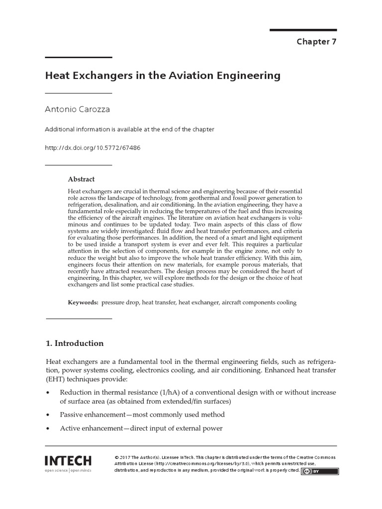 Heat Exchangers in The Aviation Engineering | PDF | Heat Transfer ...