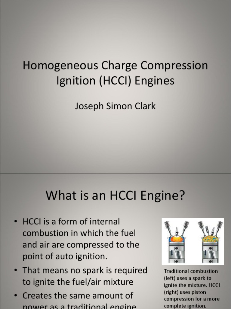 Homogeneous+Charge+Compression+Ignition+ HCCI +engines | PDF