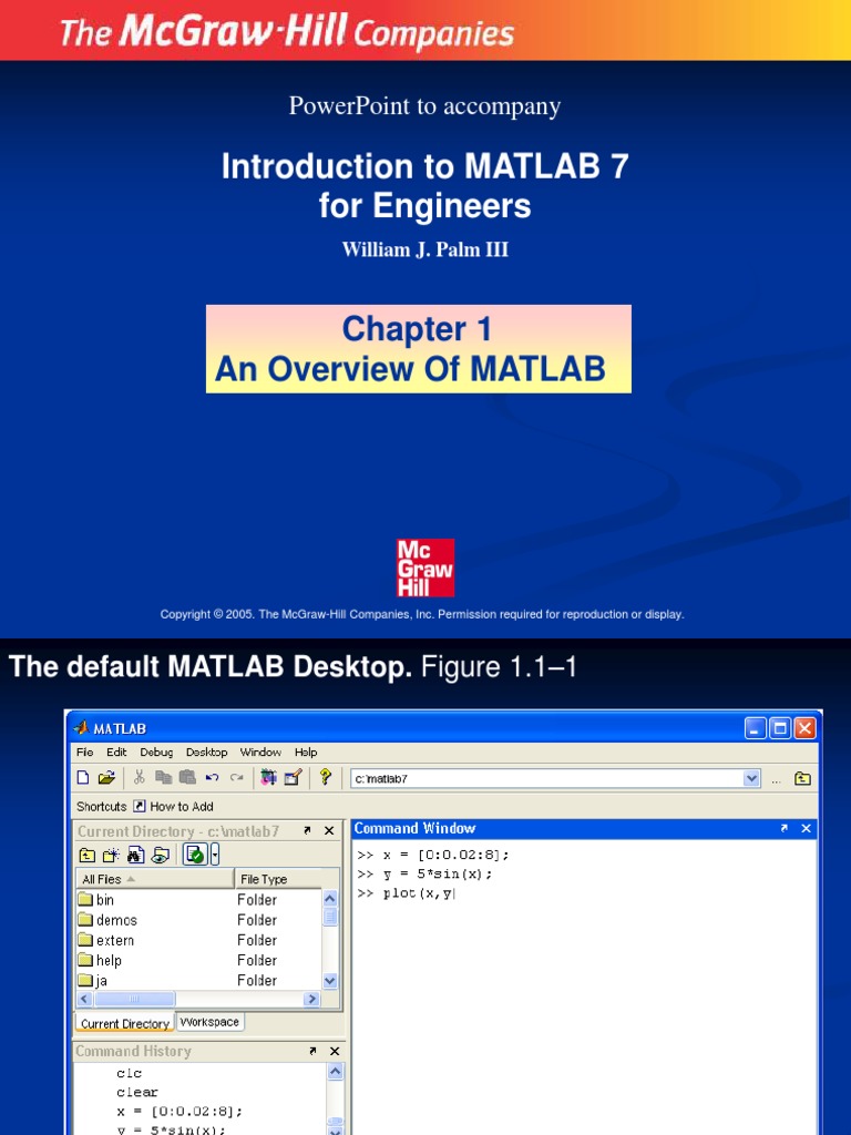 Introduction To MATLAB 7 For Engineers: An Overview of MATLAB | PDF ...