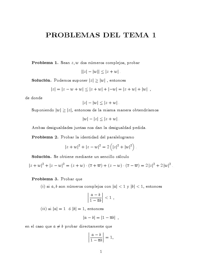Problemas Curso Virtual - Variable Compleja 2018 PDF | PDF | Logaritmo ...