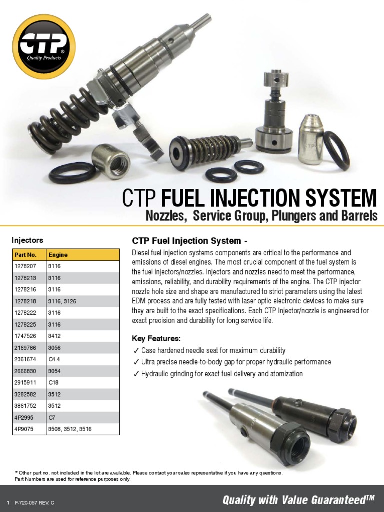 Key Components and Specifications of CTP Fuel Injection Systems for ...
