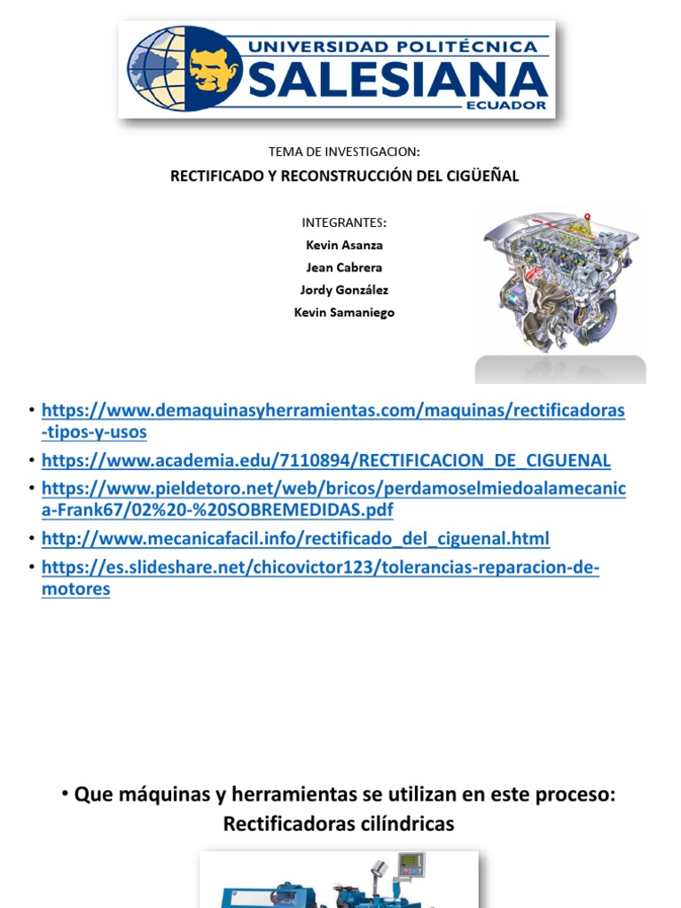 Rectificado Del Cigueñal | PDF | Revestimiento | Ingeniería mecánica