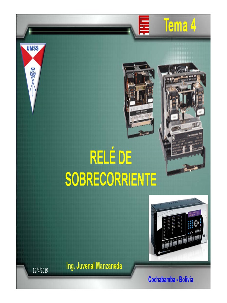 Tema 4 Rele de Sobrecorriente C | PDF | Relé | Ingeniería de confiabilidad