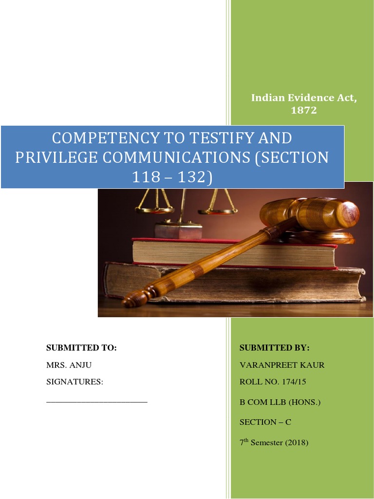 Competency To Testify2 | PDF | Witness | Evidence (Law)