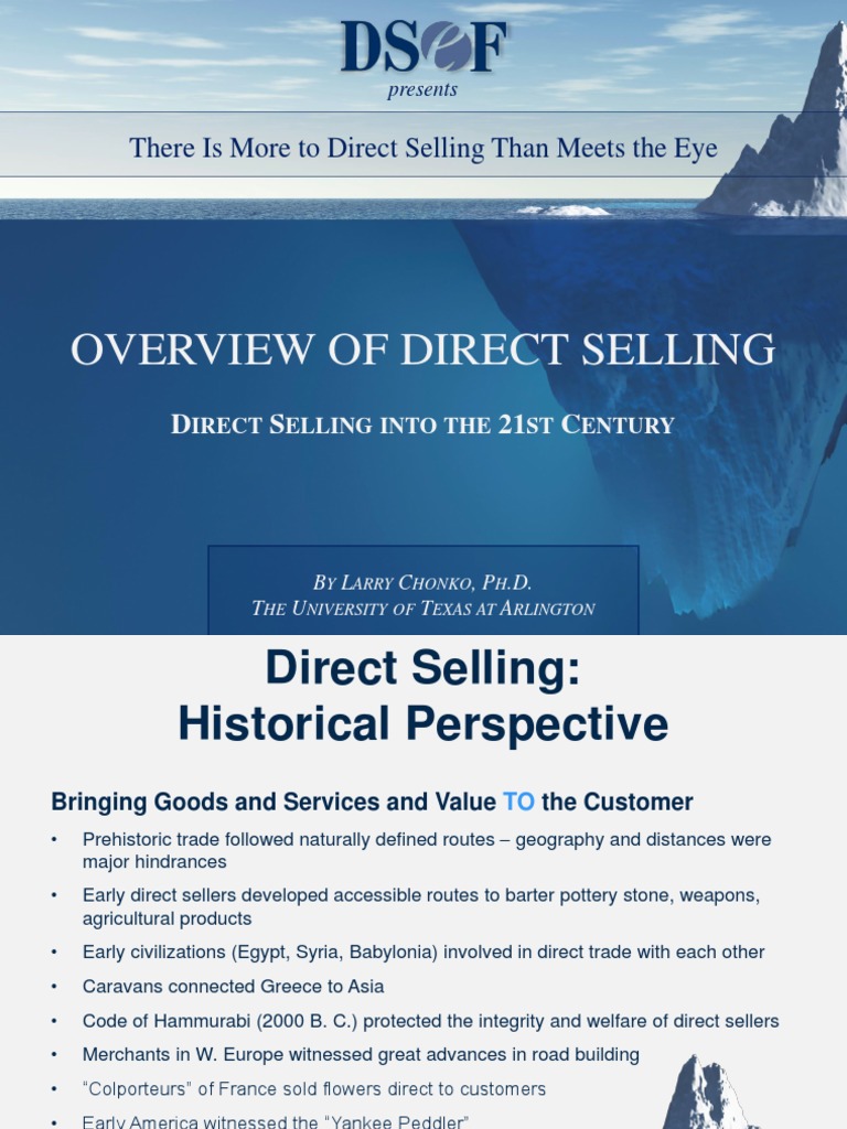 Overview of Direct Selling | PDF | Sales | Retail