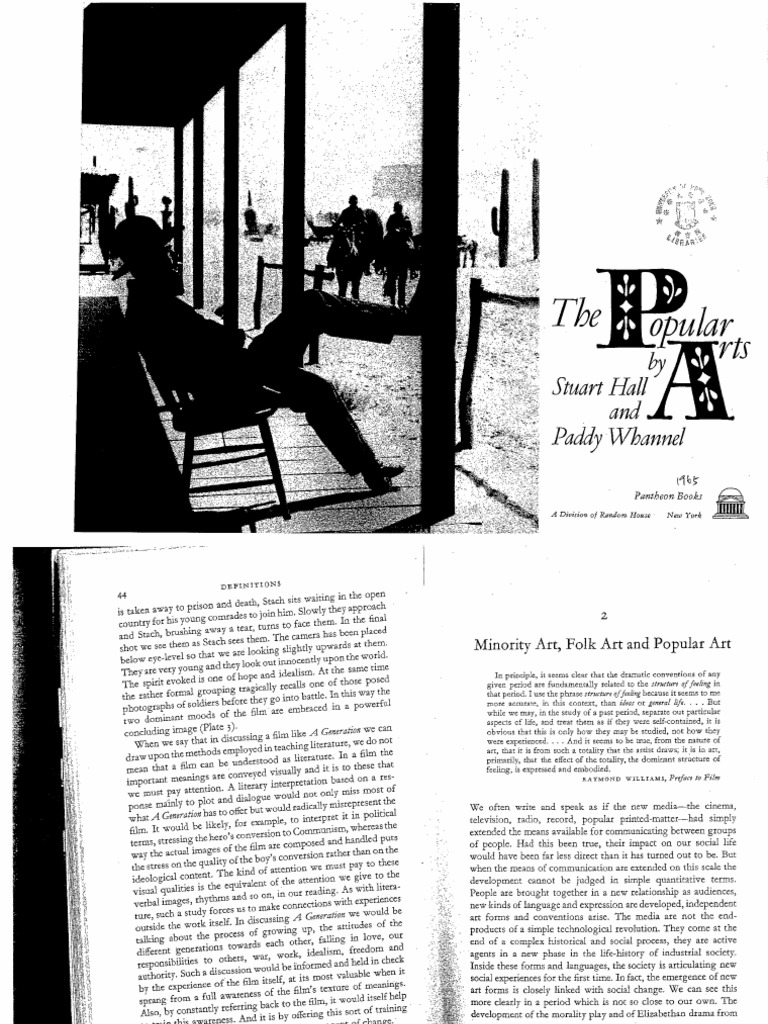 Excerpts From The Popular Arts - Stuart Hall and Paddy Whannel | PDF ...