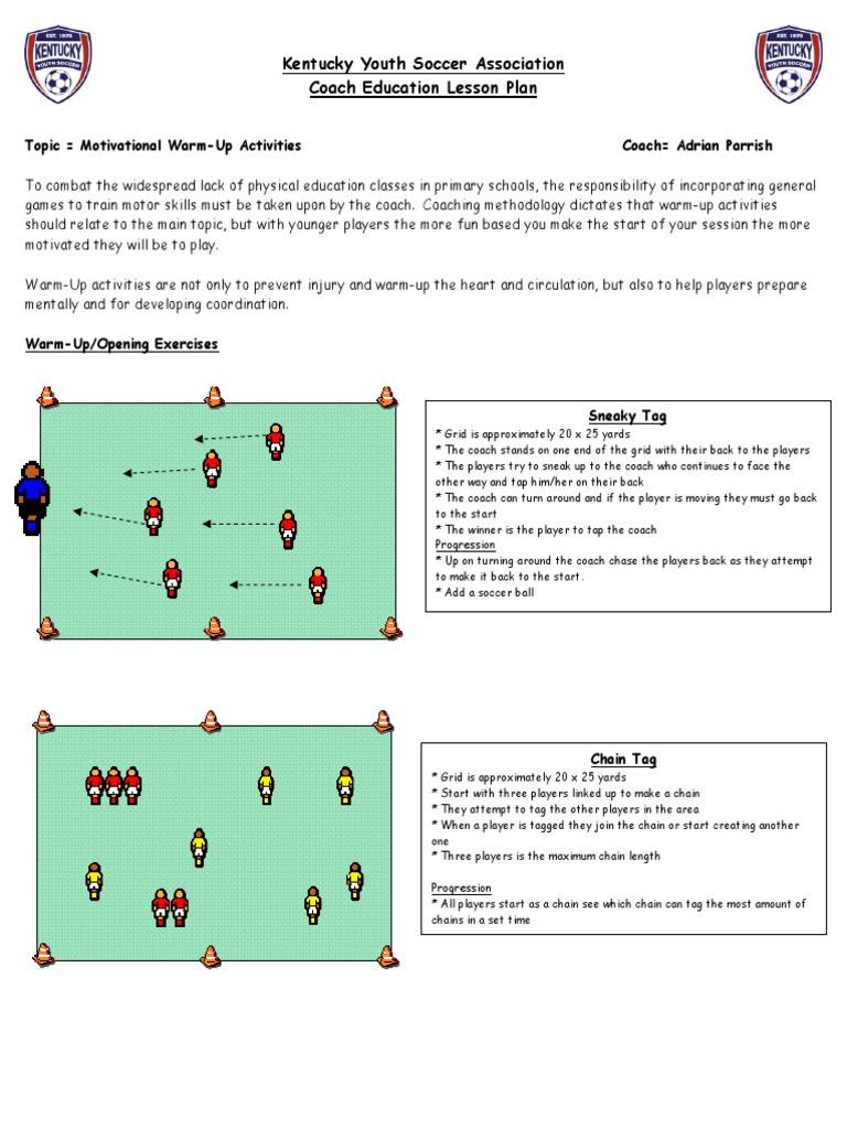 Motivational Warm-Up Activities for Coaches | PDF | Teams | Athletic Sports