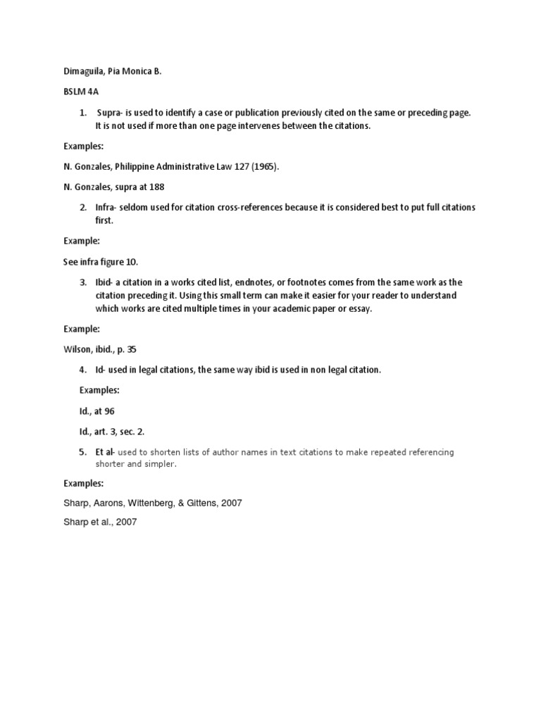 Legal Citations Assignment | PDF