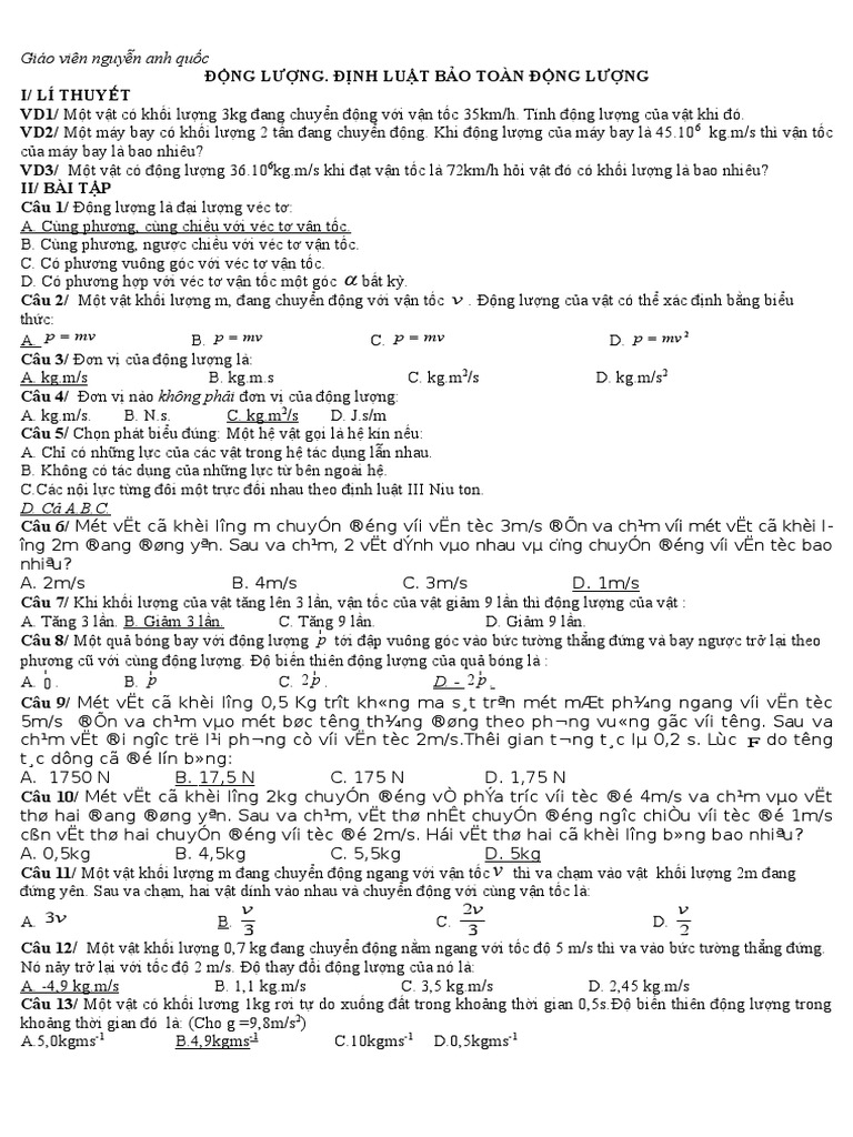 De Cuong On Tap Vat Ly Khoi 10 | PDF