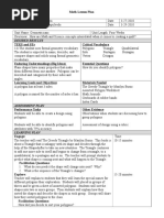 5e Math 8 Lesson Plan 9 4 | PDF | Lesson Plan | Triangle