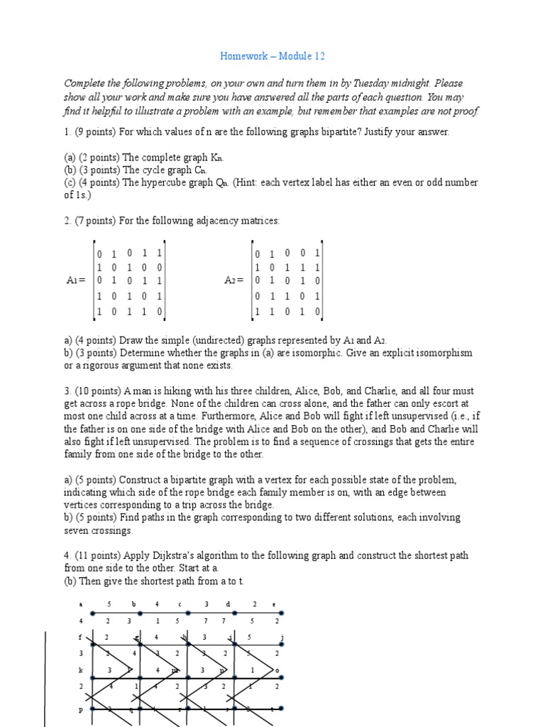 Homework 12 | PDF | Combinatorics | Mathematical Concepts